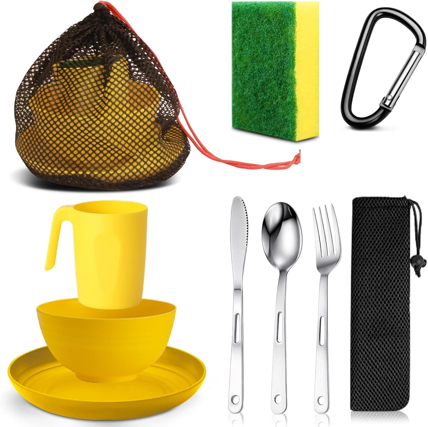 Scout Camping Mess Kit for 1 Person Boy Scout Dishes Set Girl Scout ...
