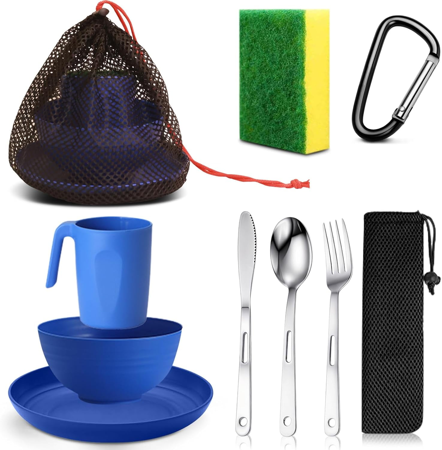 Scout Camping Mess Kit for 1 Person Boy Scout Dishes Set Girl Scout ...
