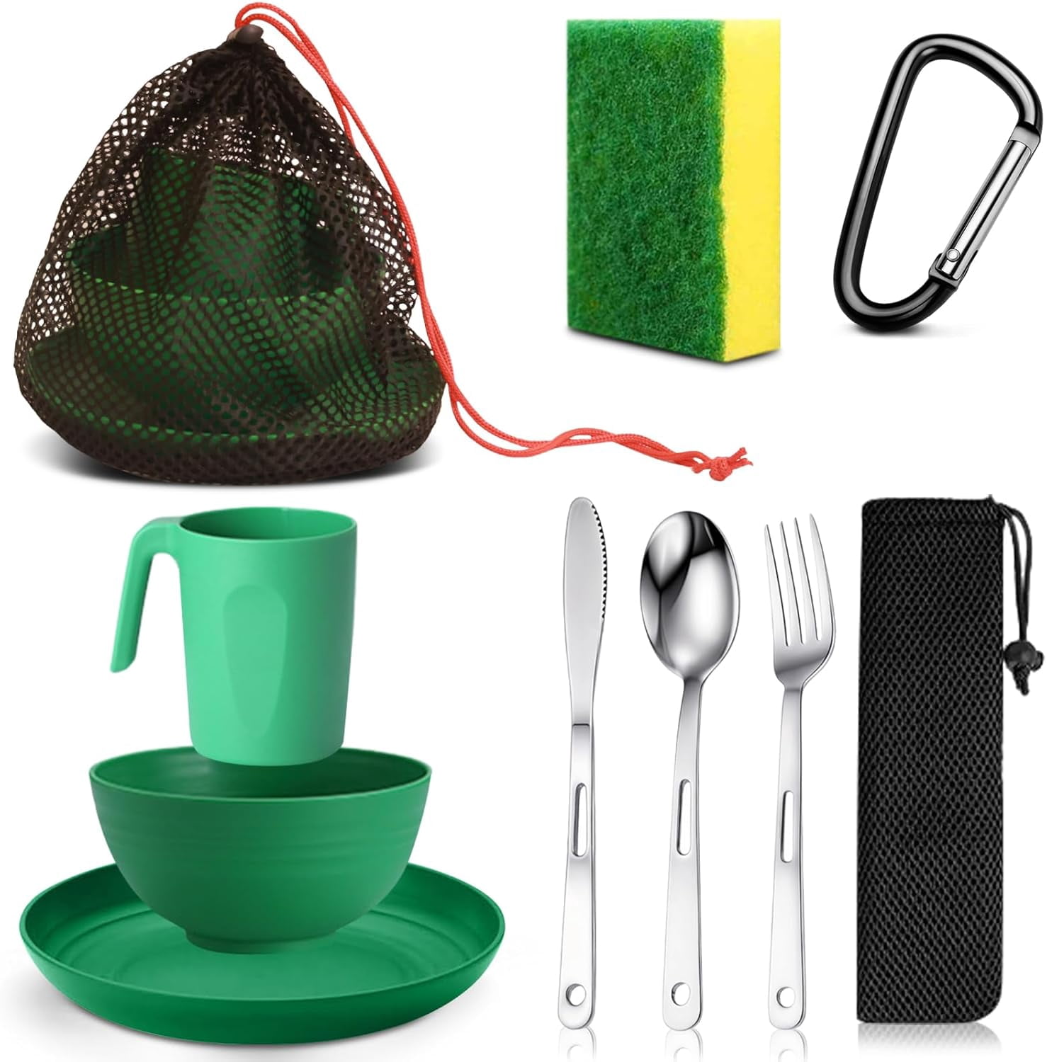 Scout Camping Mess Kit for 1 Person Boy Scout Dishes Set Girl Scout ...