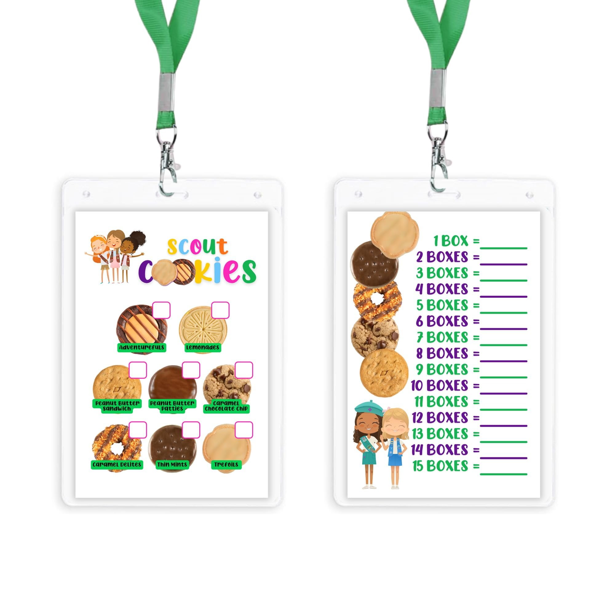 Scout Cookie Price List Reference ABC Baker Cookie Booth Lanyard 5 pk ...