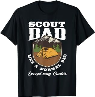 Scout Dad - Camping Scouting Tent Scout Leader Scout T-Shirt - Walmart.com