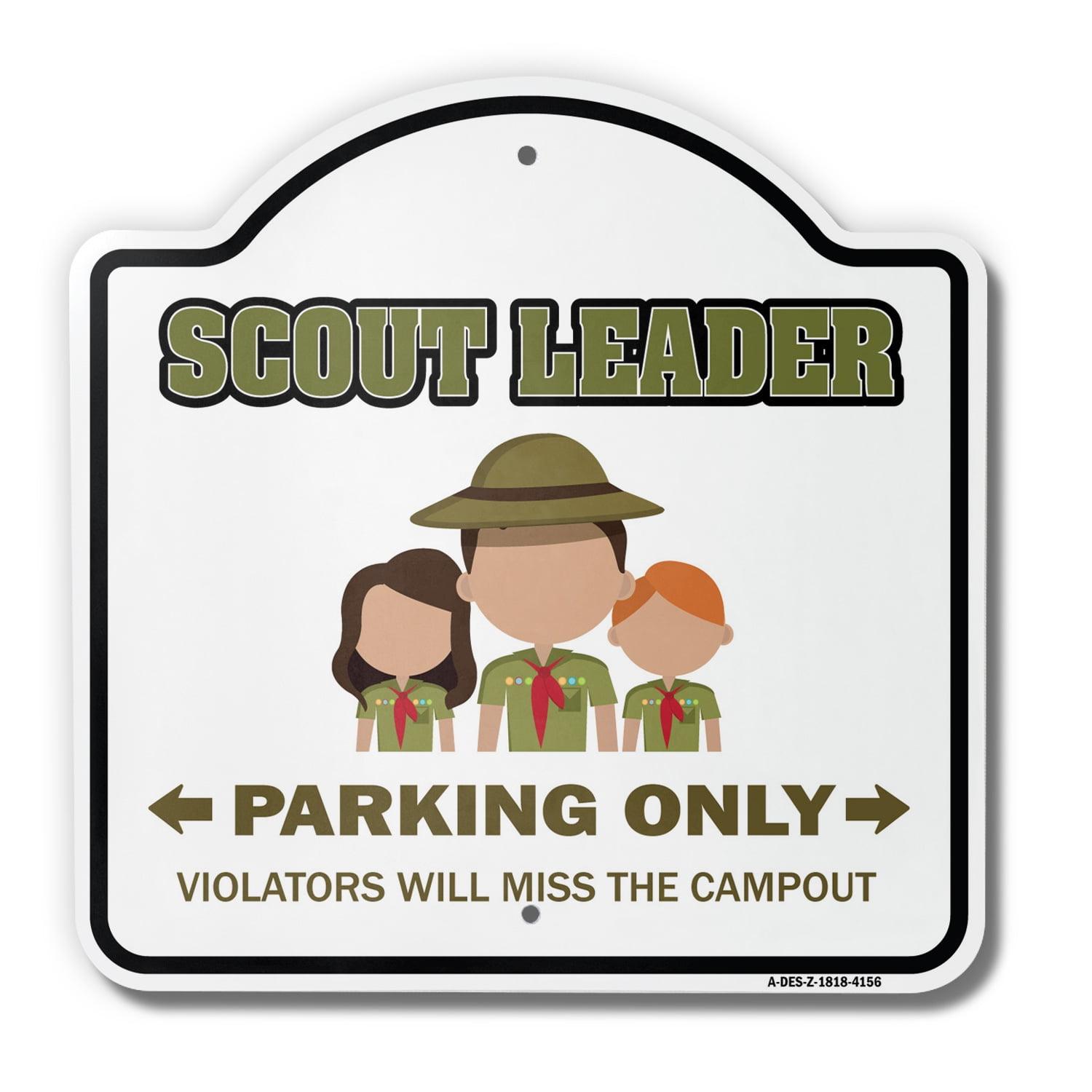 Scout Leader 18" X 18" Heavy-Gauge Aluminum Architectural Sign ...
