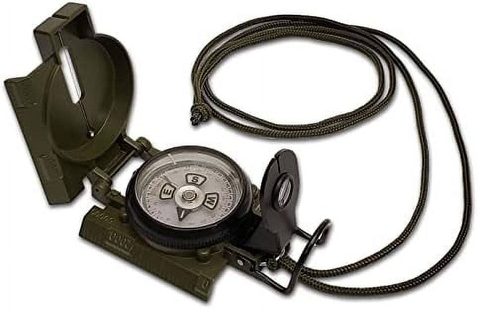 Scout Lensatic Compass - Lensatic Military Style Sighting Compass with ...