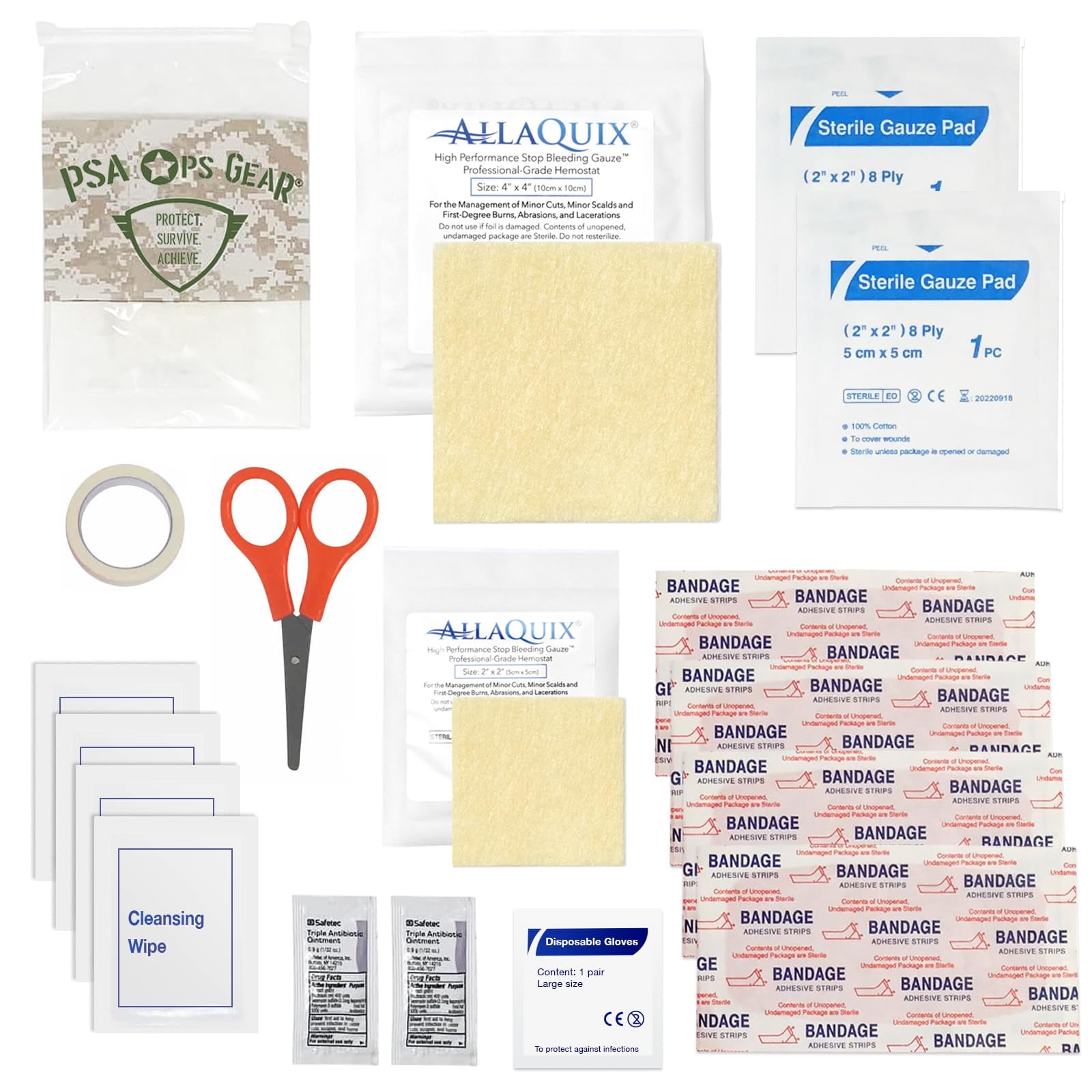 Scout Stop Bleeding Quick Kit: Compact Medical First Aid Kit with ...
