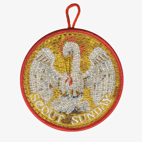 Scout Sunday Stork Embroidered Patch - ClassB - Walmart.com