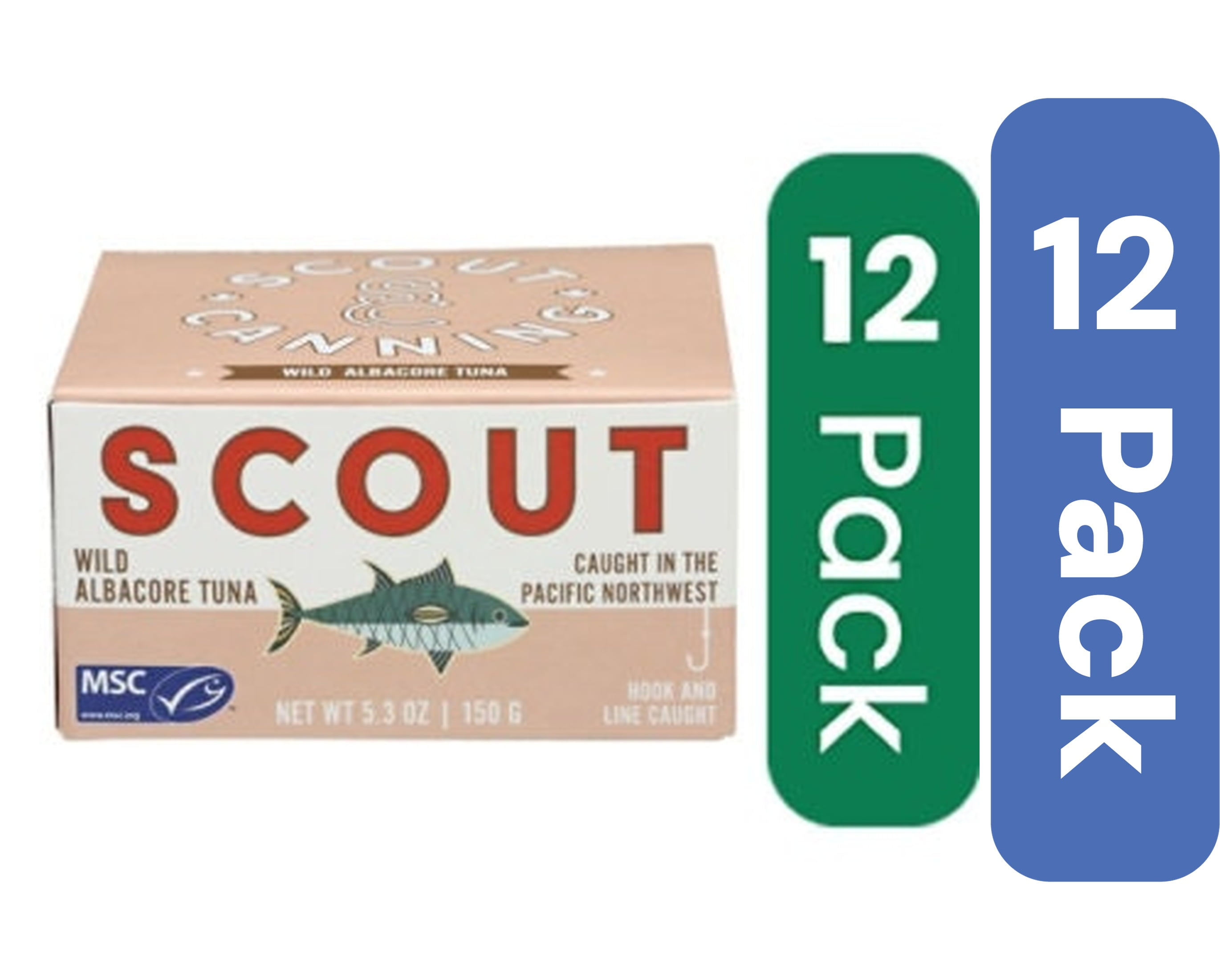 Scout Wild Albacore Tuna - 5.3 oz (Pack of 12) - Walmart.com