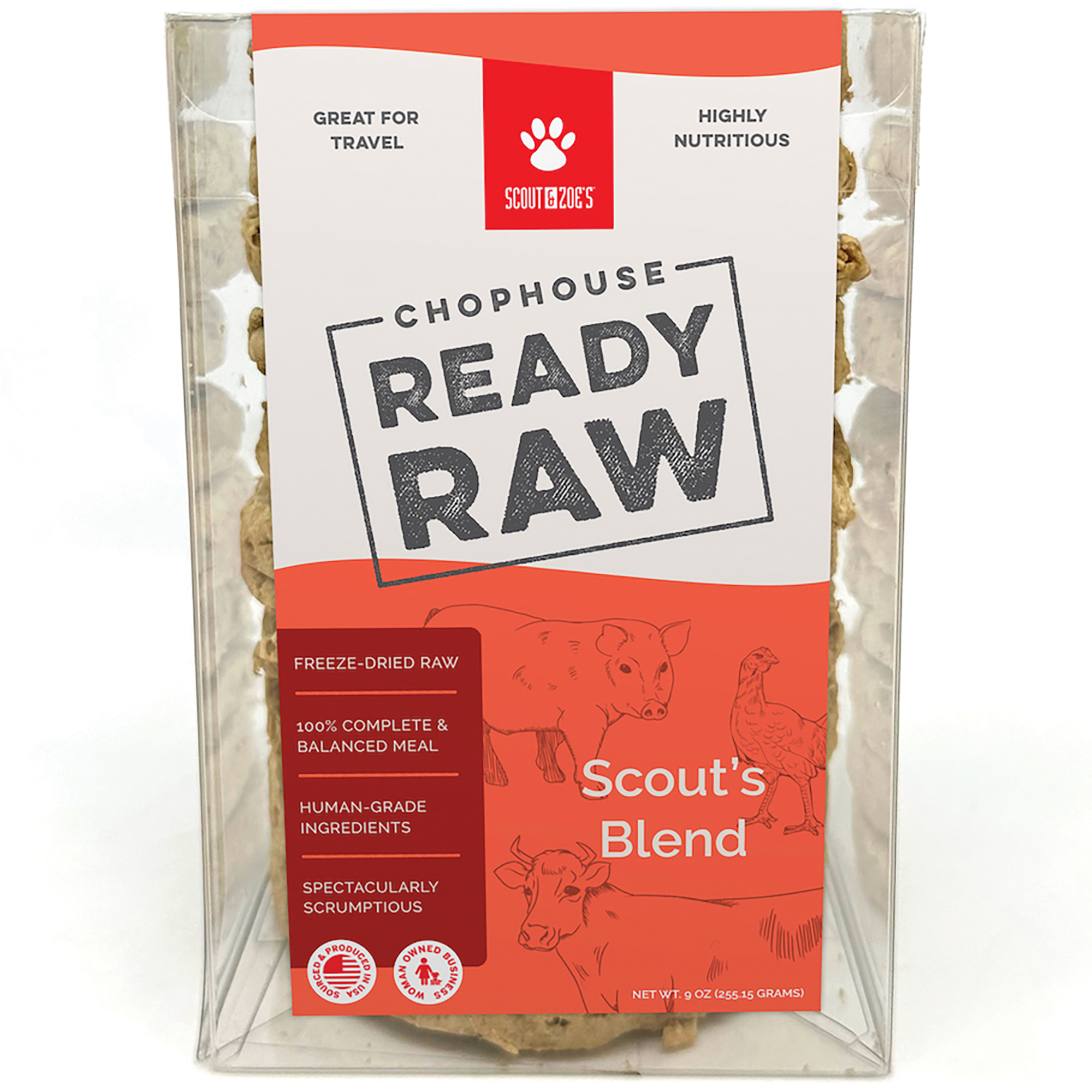Scout & Zoe's: Chophouse Ready Raw - Scouts Blend - 9 Dog Food Freeze ...