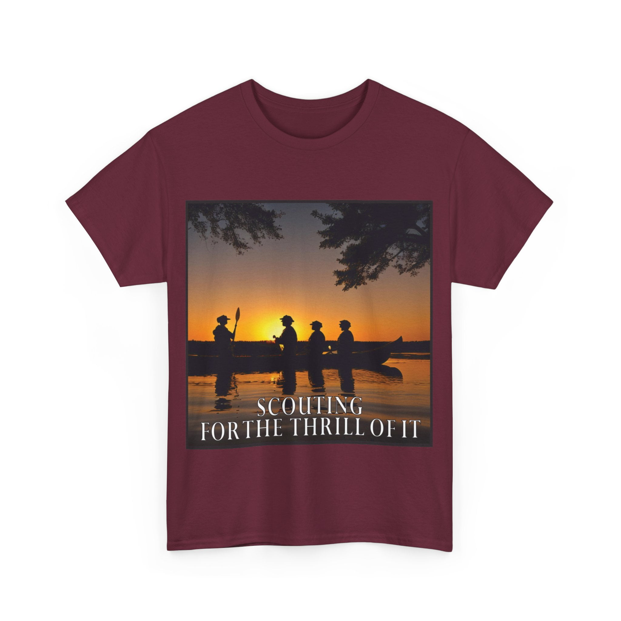 Scouting For The Thrill Of It Heavy Cotton T-Shirt Scouts Canoeing ...