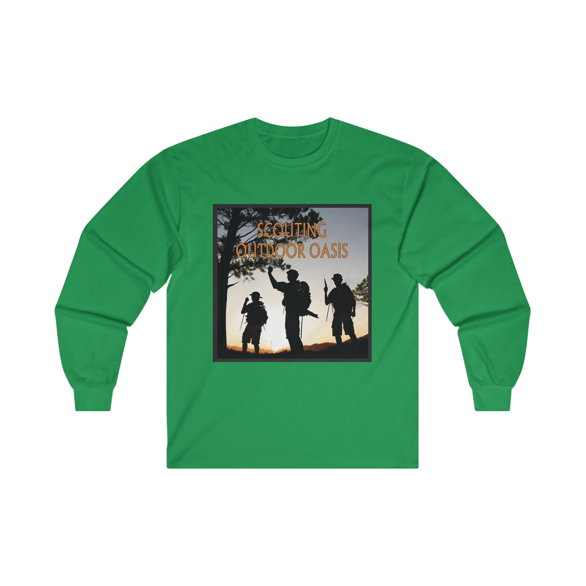 Scouting Outdoor Oasis Long Sleeve Ultra Cotton High Adventure Tee - Walmart.com