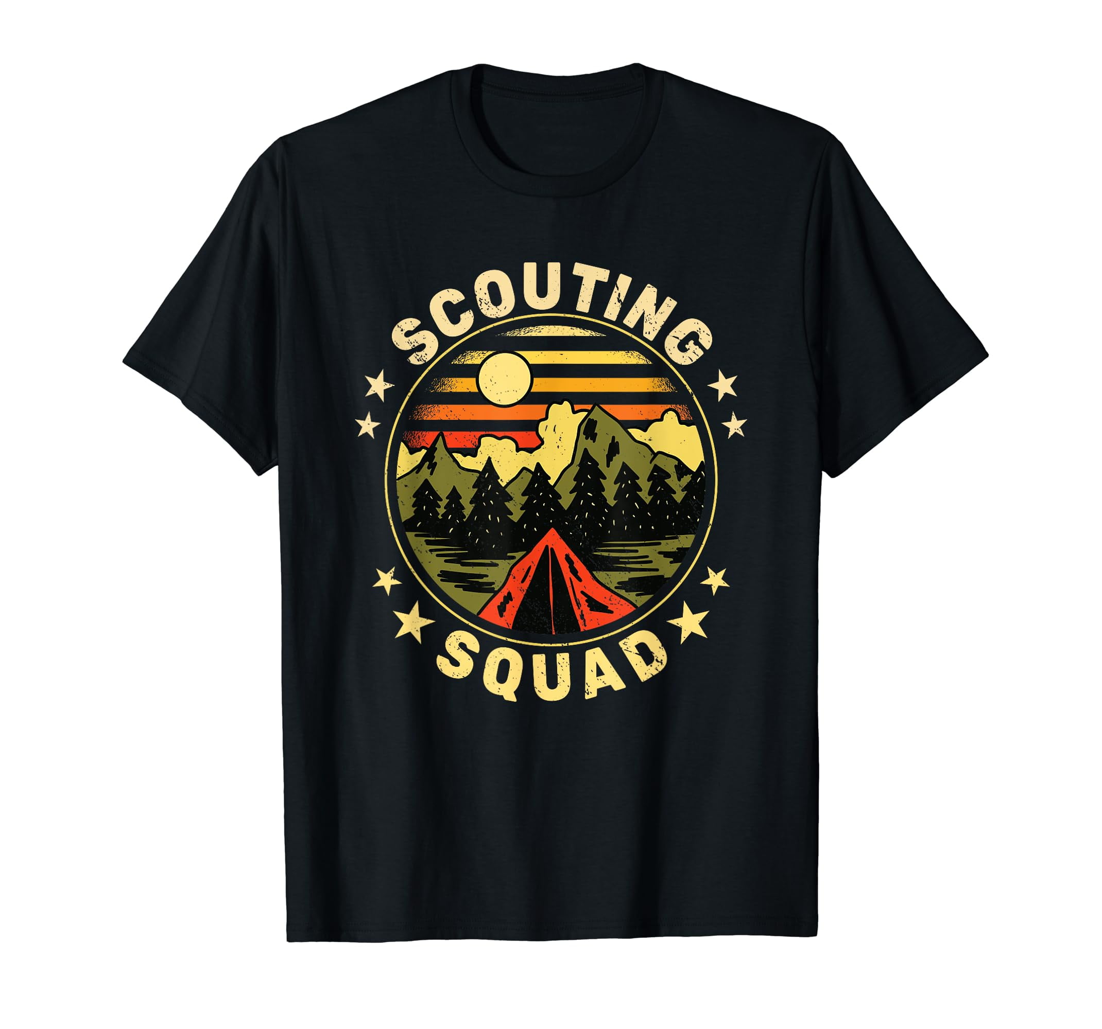 Scouting Squad vintage Scouts camping boy hiking Scouting T-Shirt ...