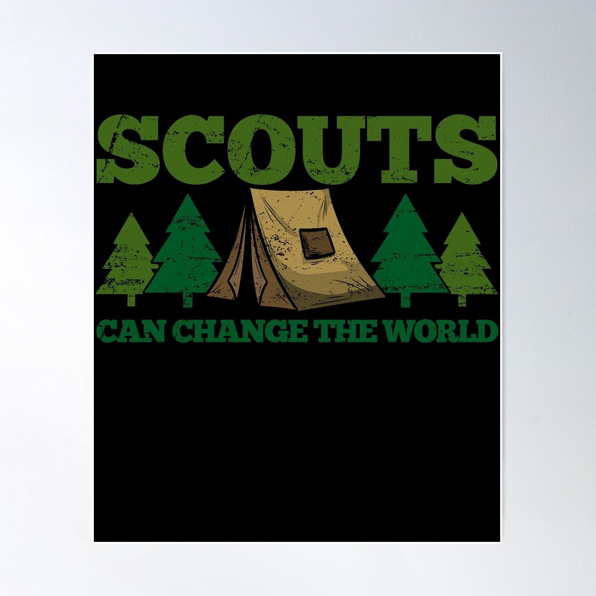 Scouts Scouting Camping Poster Wall Art, Modern Wall Decor For Living ...