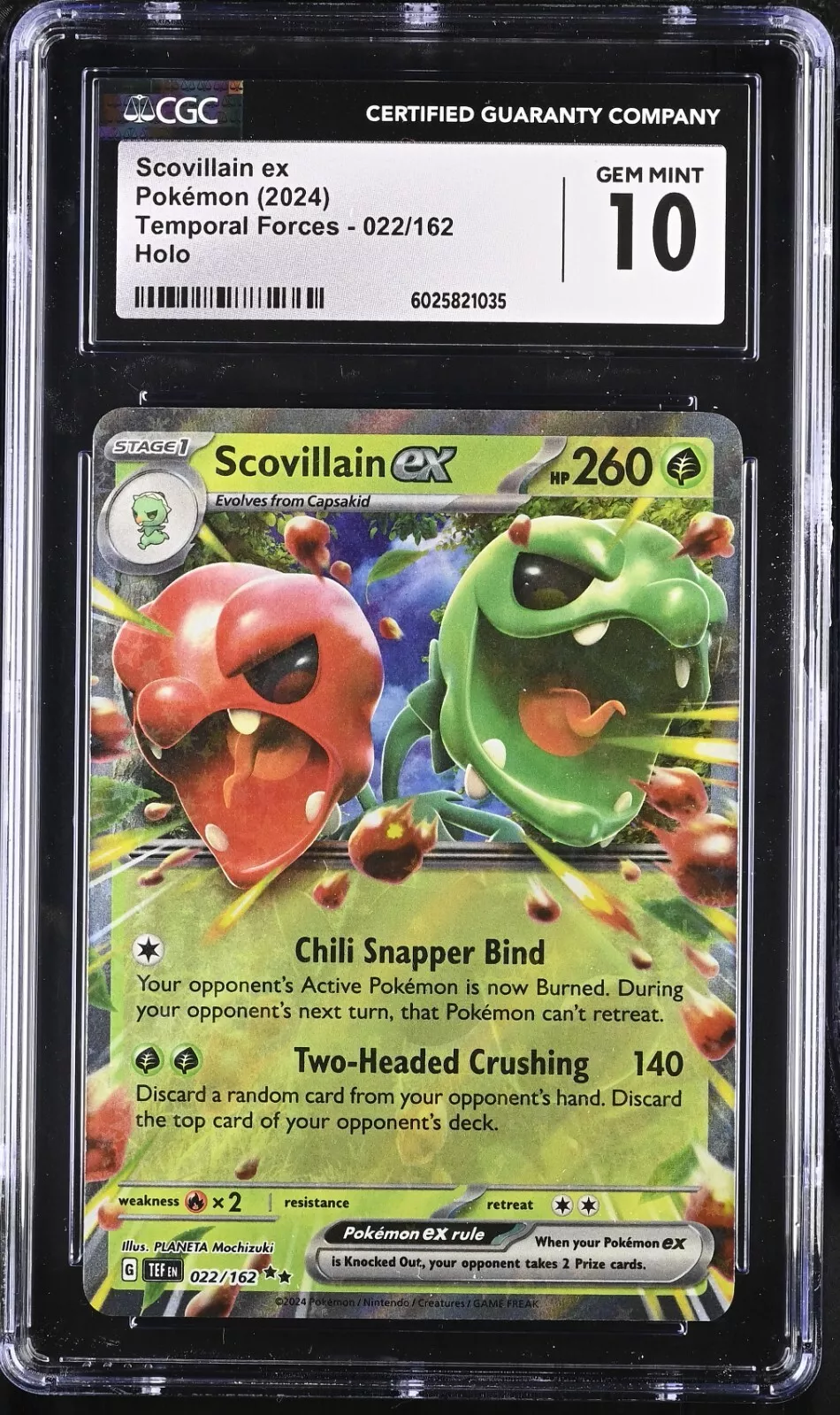 Scovillain ex Temporal Forces Card Number 022/162 CGC 10 - Walmart.com