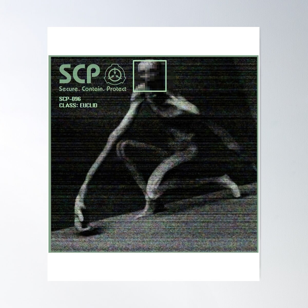 Scp 096 Shy Guy Terminal View Poster Wall Art, Modern Wall Decor For ...