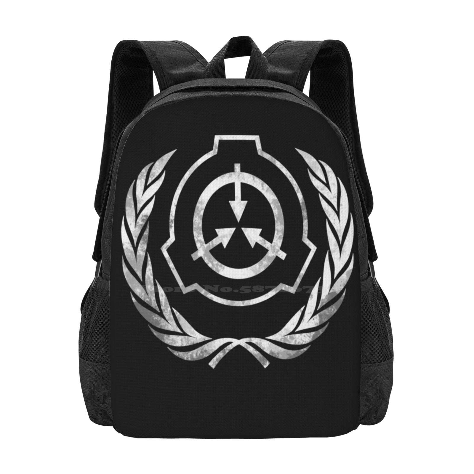 Scp Foundation Pattern Design Laptop Travel School Bags Scp Symbol ...