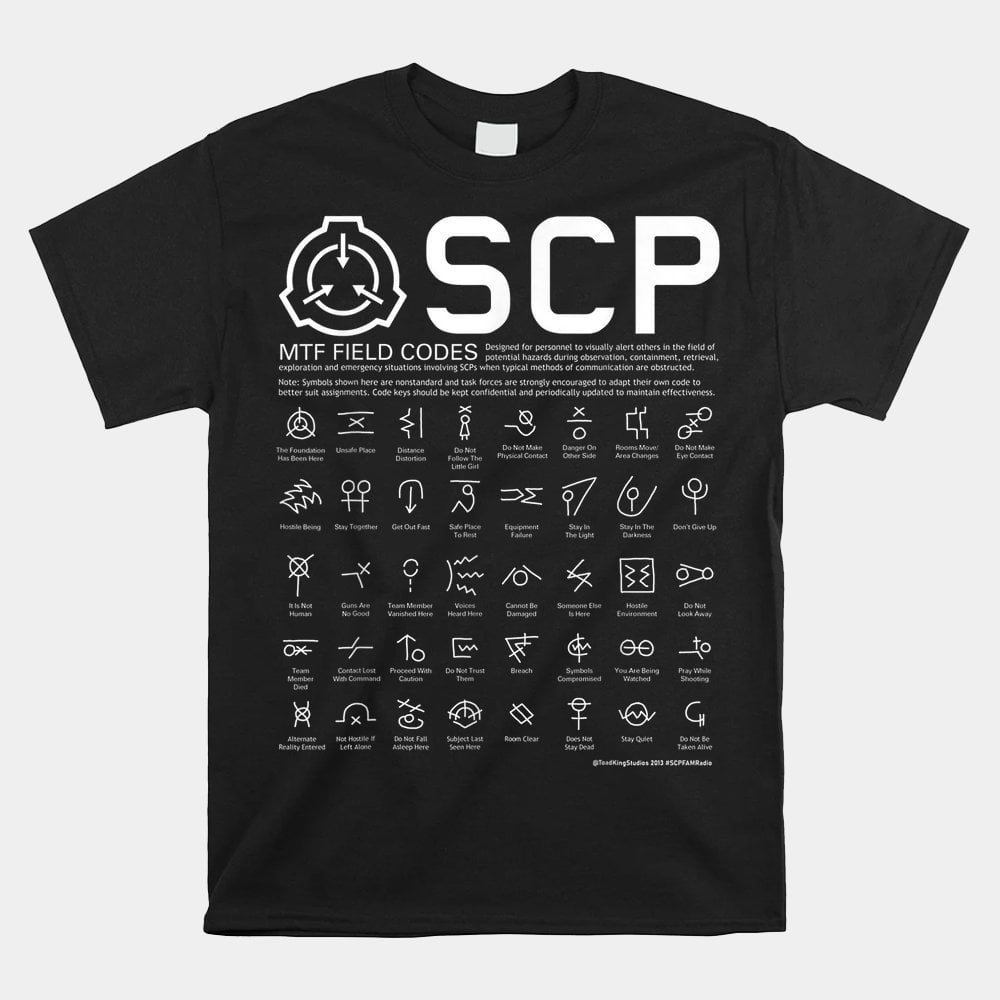 Scp Mtf Field Codes By Essential Shirt - Walmart.com