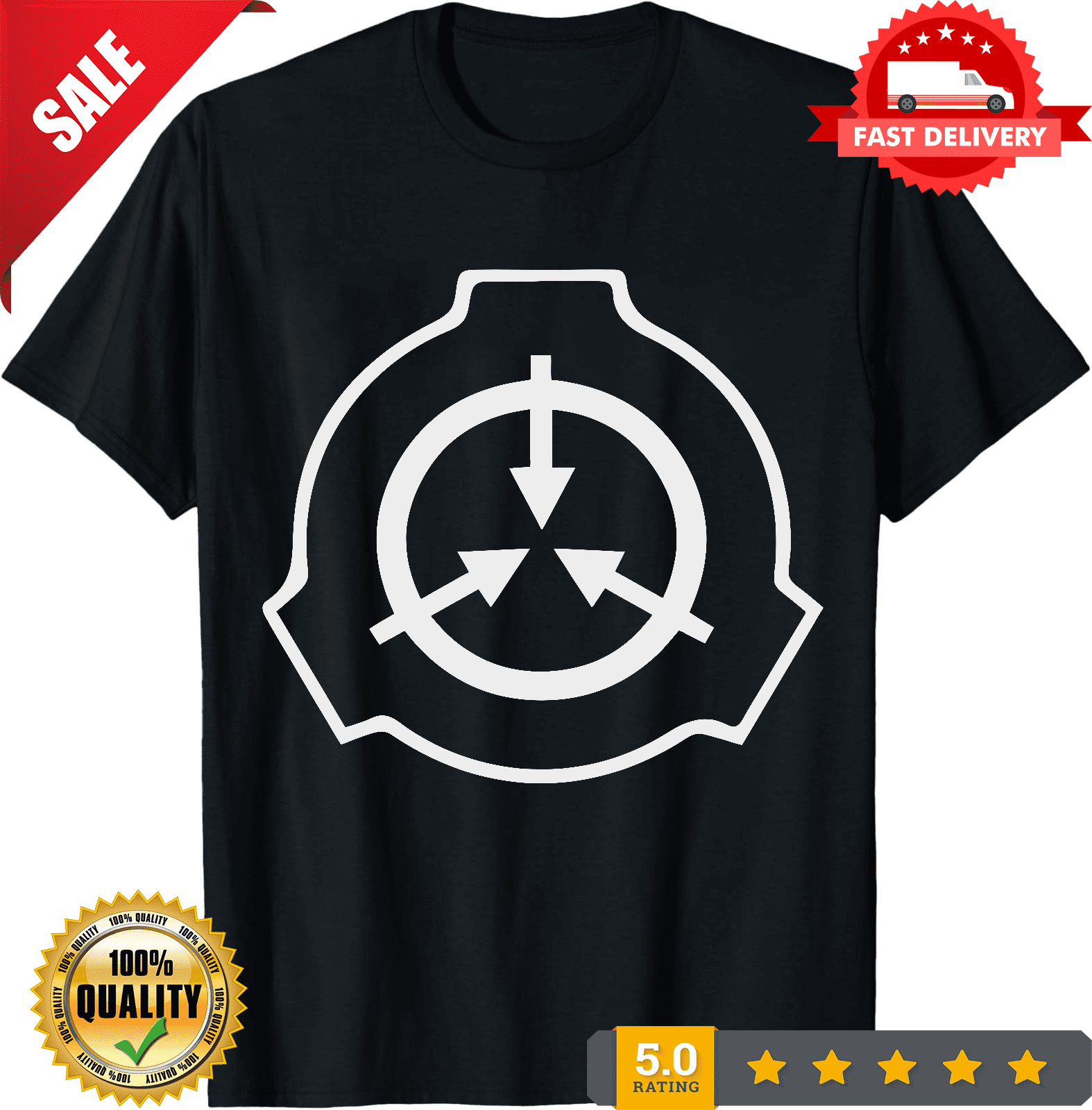 Scp Secure Contain Protect Unisex T-shirt, NEW INSTOCK-TH85316 ...