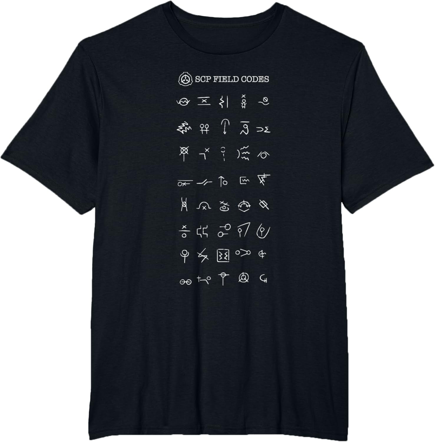 Scp field codes - secure contain protect scp foundation T-Shirt - Walmart.com