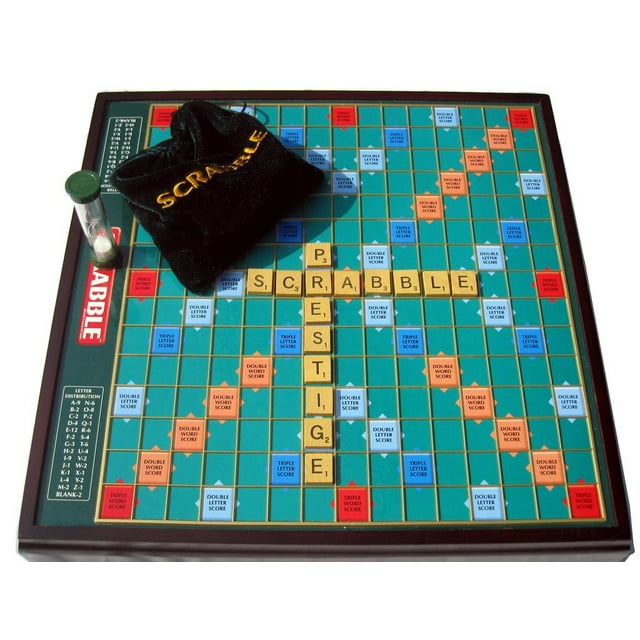 Scrabble - Prestige Edition (English version) - Walmart.com