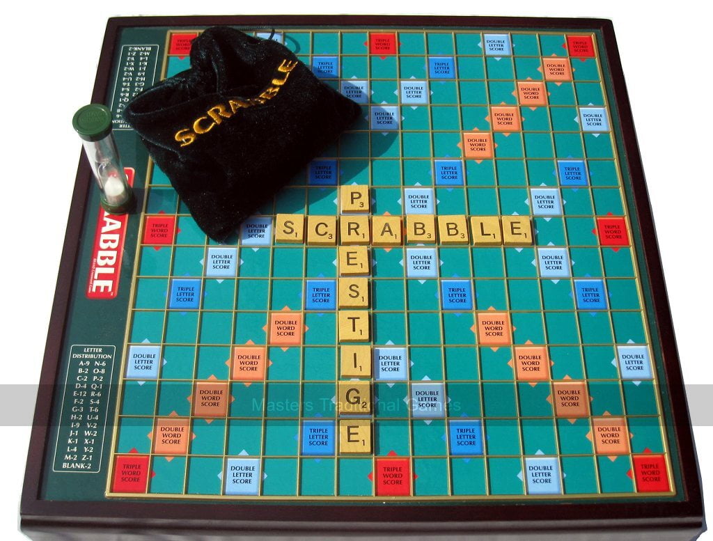 Scrabble - Prestige Edition (English version) - Walmart.com