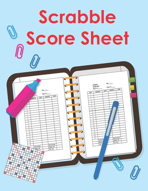 Scrabble Score Sheet: 100 Pages Scrabble Game Word Building For 2 ...