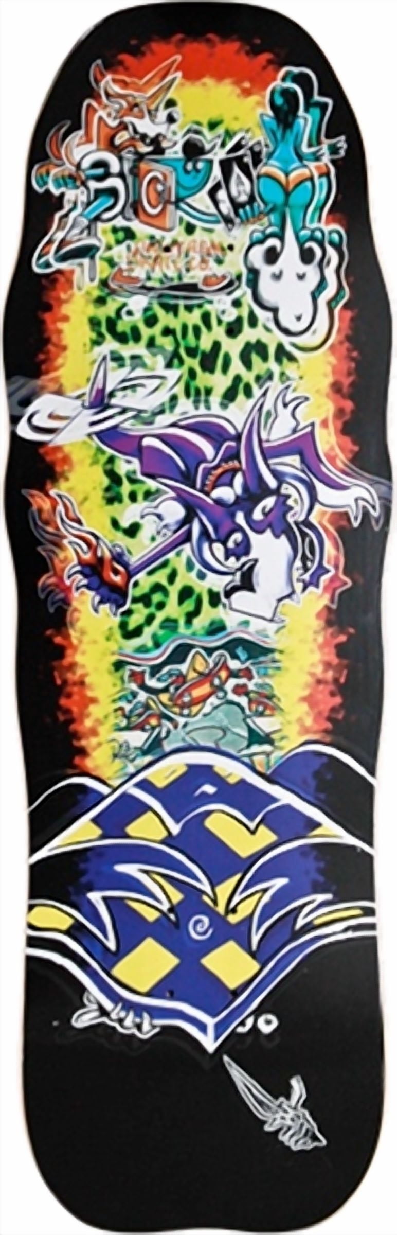 Scram Wiggley Stick Skateboard Deck 10.32x33 - Walmart.com