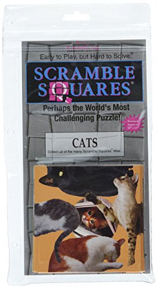 B Dazzle Cat Scramble Squares 9 Piece Puzzle - Walmart.com