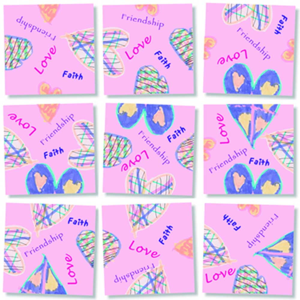 Scramble Squares Hearts 9 Piece Challenging Puzzle Ultimate Brain ...