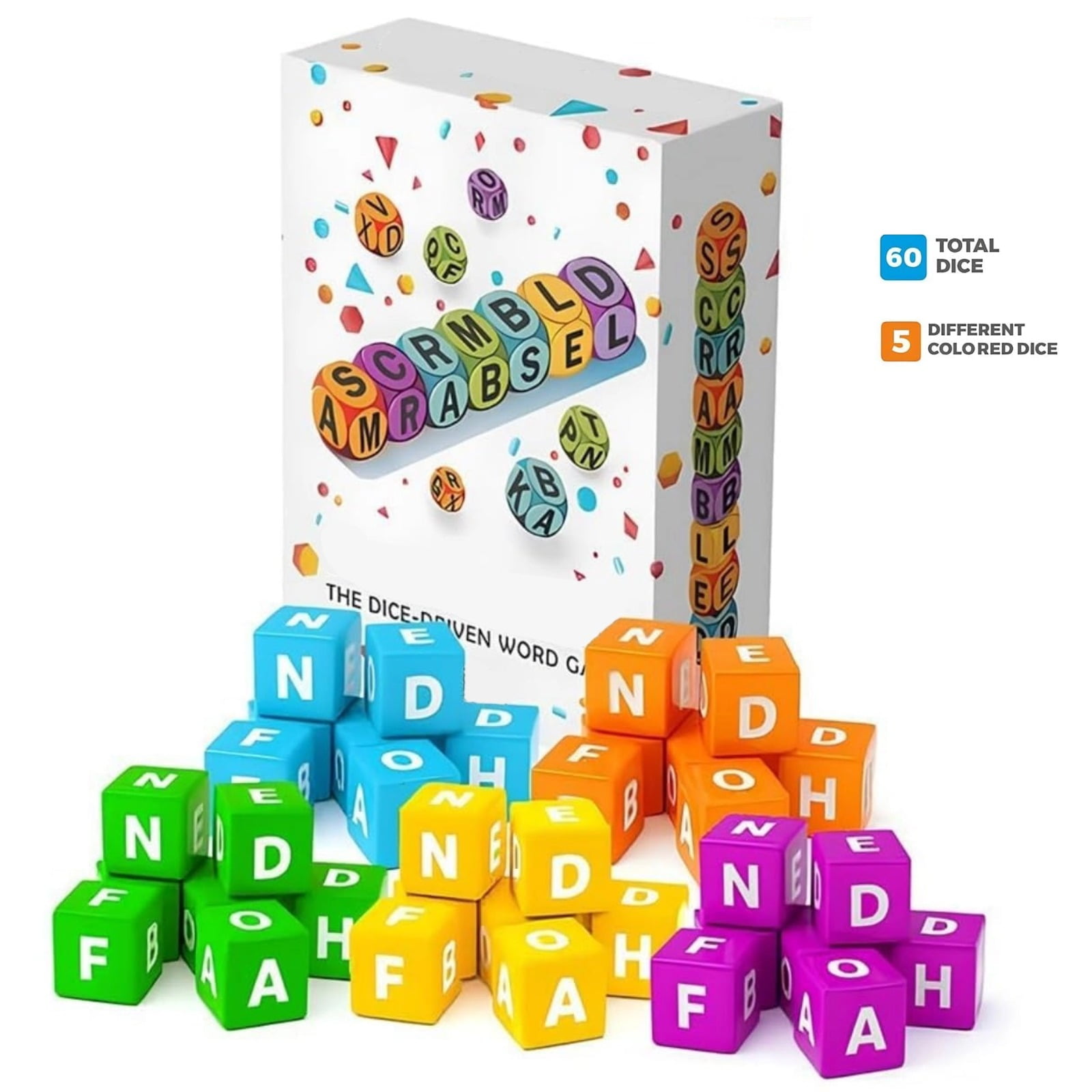 Scrambled Dice Word Game - Fast-Paced Spelling & Vocabulary Challenge ...