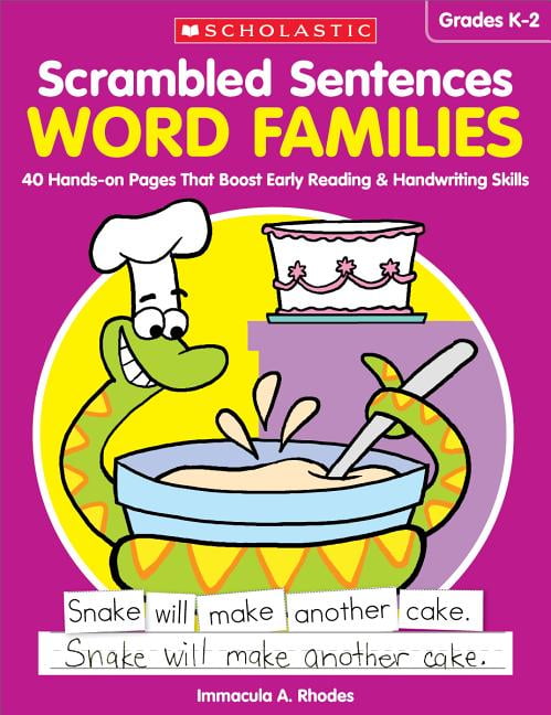 Scrambled Sentences: Scrambled Sentences: Word Families: 40 Hands-On ...