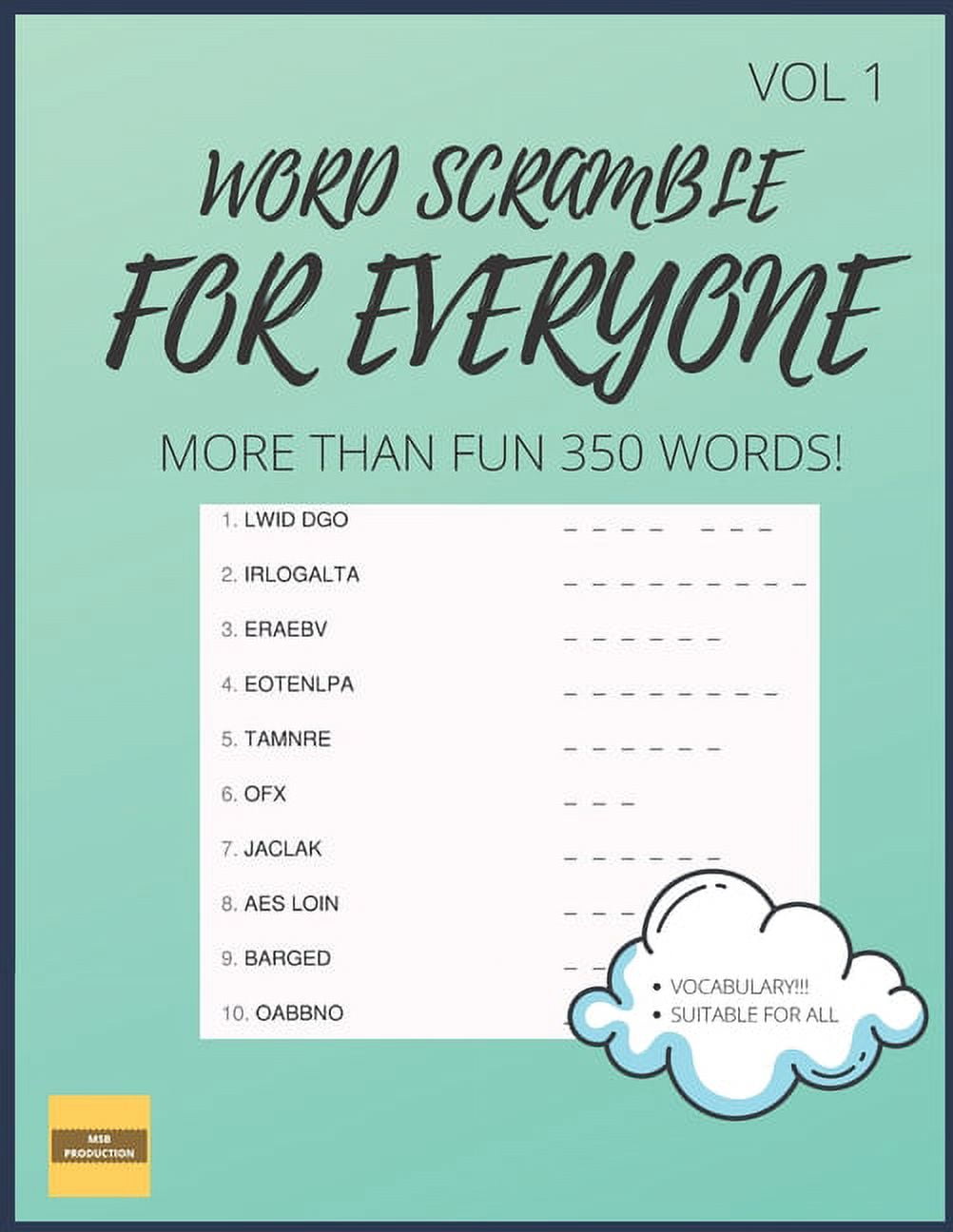 Scrambled Words: Word Scramble for Everyone!: Suitable for Everyone Who ...
