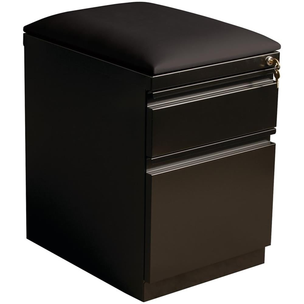 Scranton & Co 2-Drawer Metal Mobile Pedestal Filing Cabinet with ...