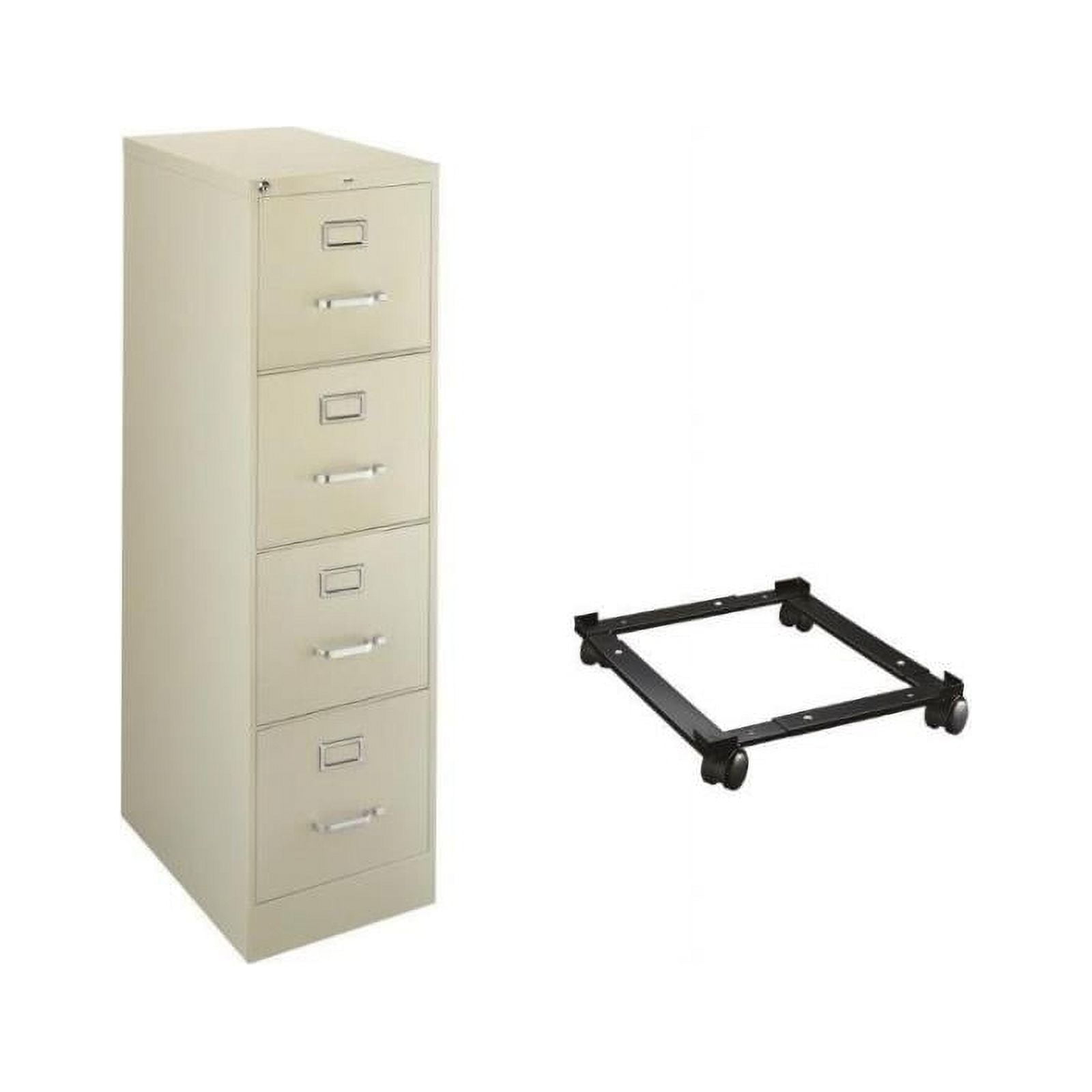 Scranton & Co 2 Set of Vertical File Cabinet and Adjustable Mobile File ...