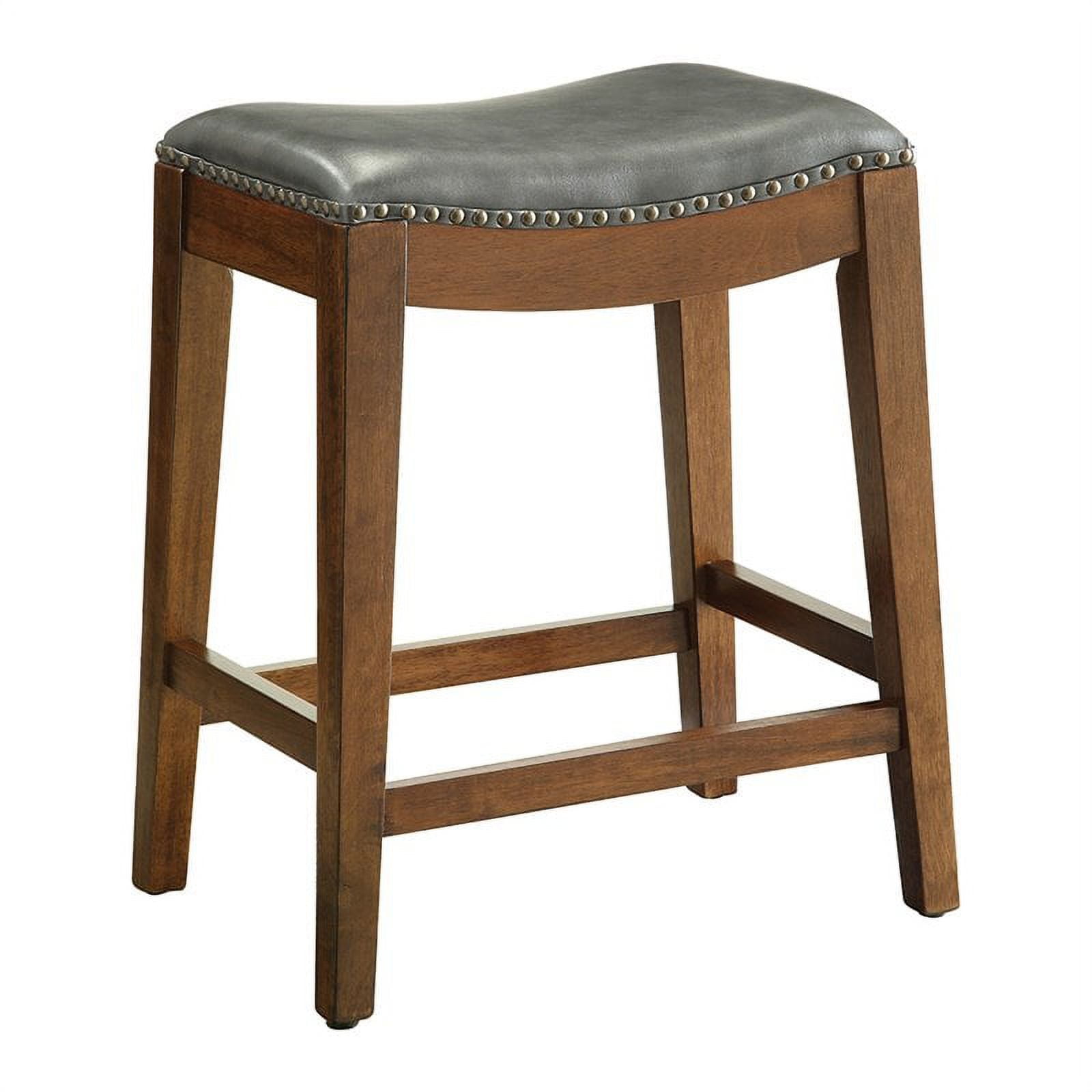 Scranton & Co 24" Counter Stool in Pewter - Walmart.com