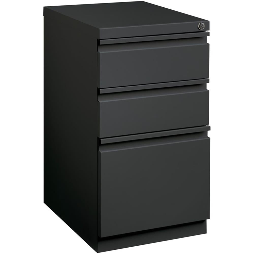 Scranton & Co 3-Drawer Modern Metal Mobile Pedestal File Cabinet in ...