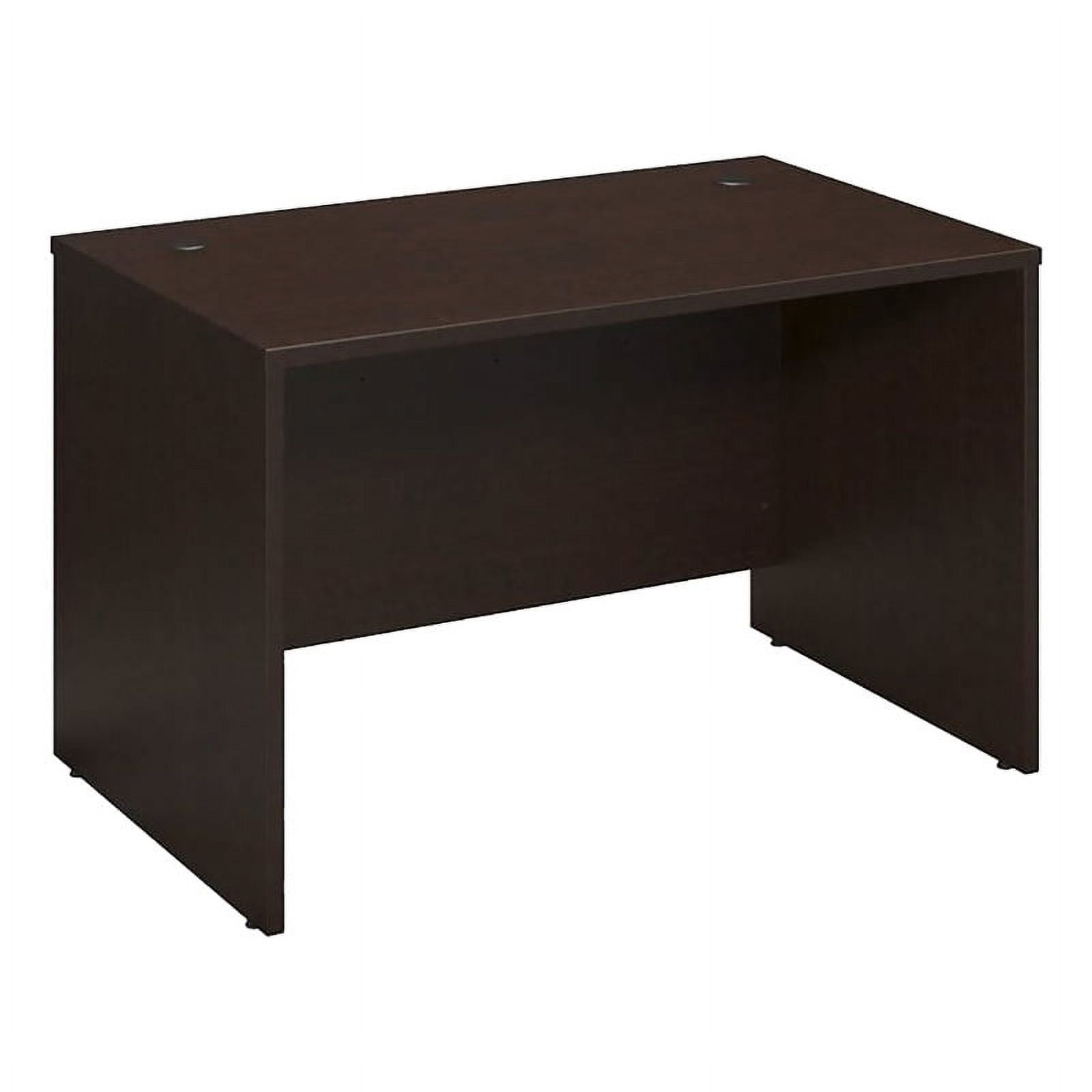 Scranton & Co 48"x30" Transitional Engineered Wood Shell Desk in Mocha ...