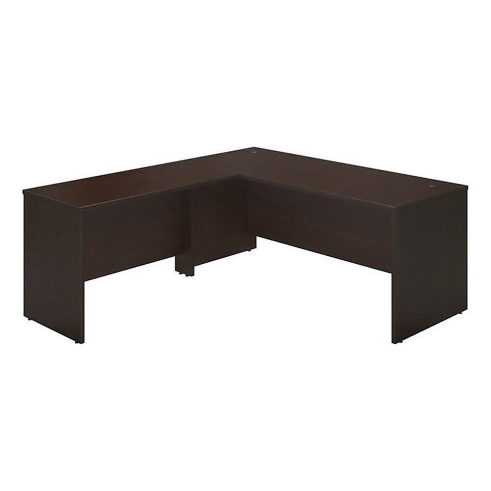 Scranton & Co 72"x30" Transitional Wood L-Shaped Computer Desk in Mocha ...