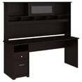 Scranton & Co 72W Computer Desk with Hutch and Drawers in Oak - Walmart.com