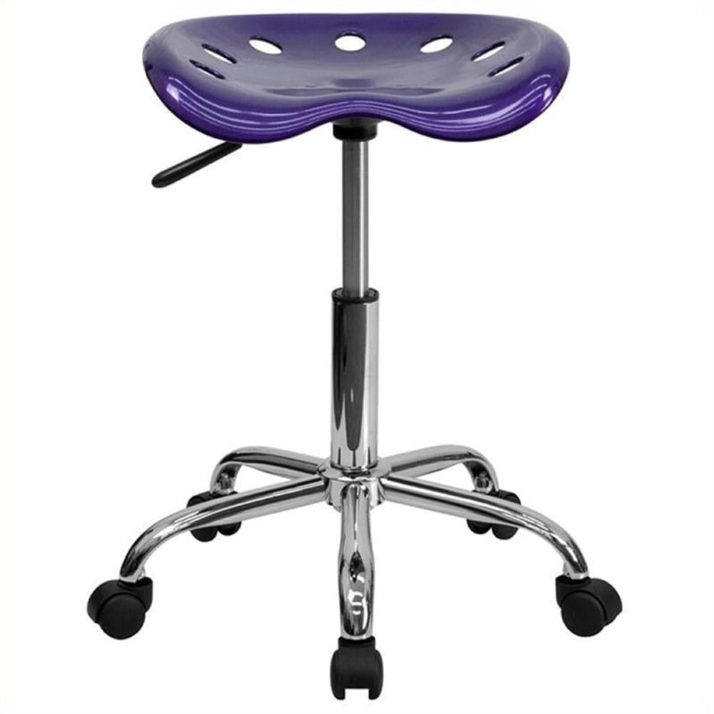 Scranton & Co Adjustable Bar Stool wth Chrome Base in Violet - Walmart.com