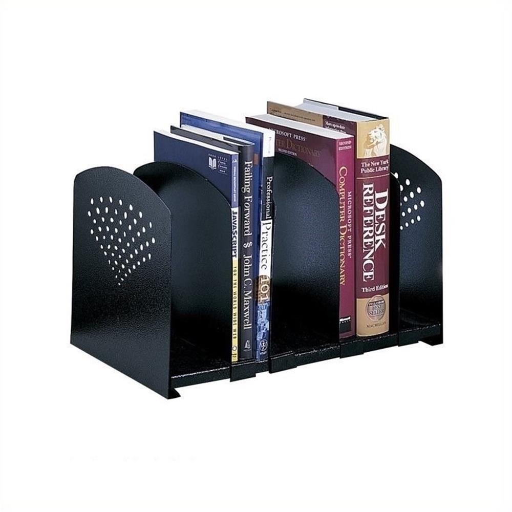 Scranton & Co Black Five Section Adjustable Book Rack - Walmart.com