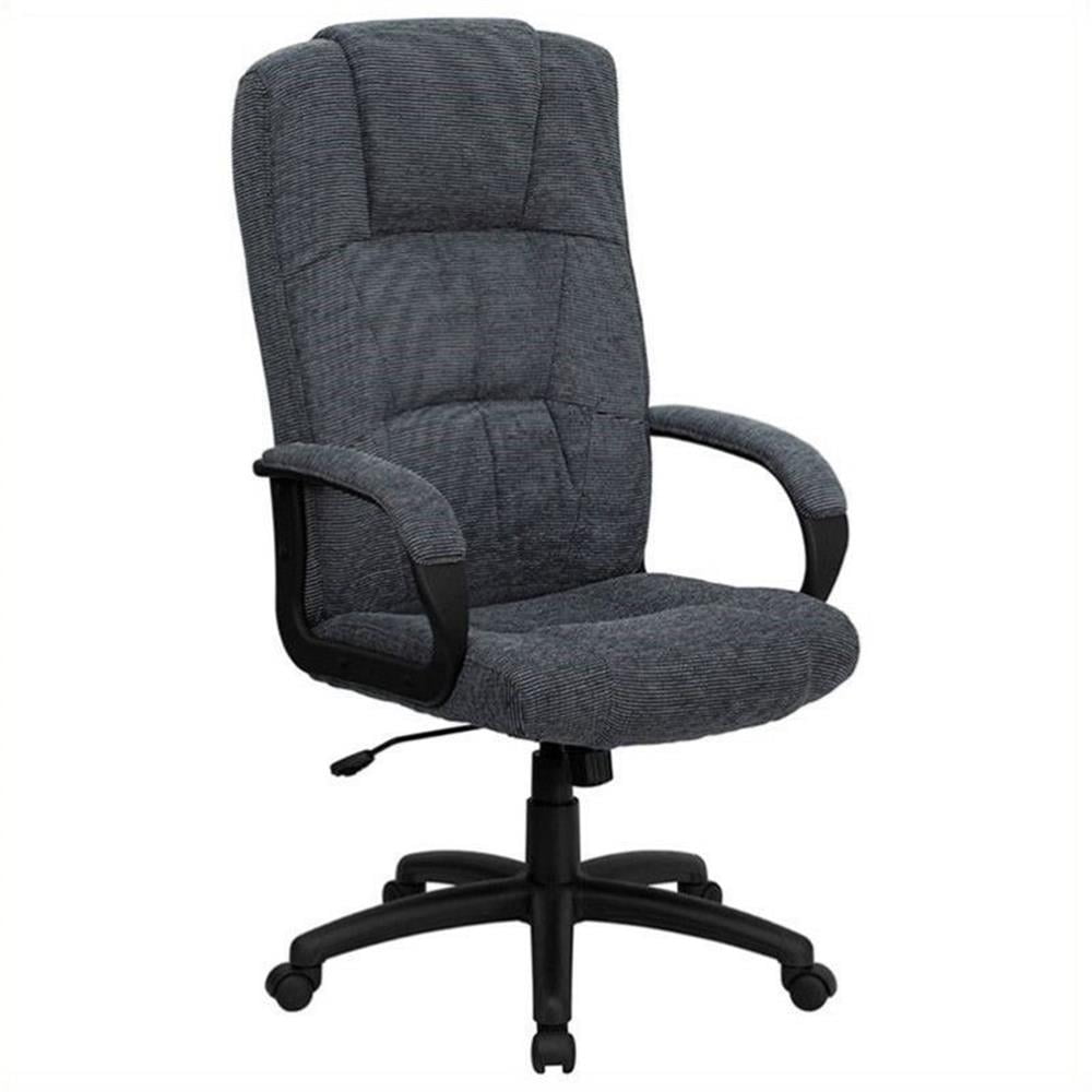 Scranton & Co Contemporary Fabric/Nylon High Back Office Chair in Gray ...