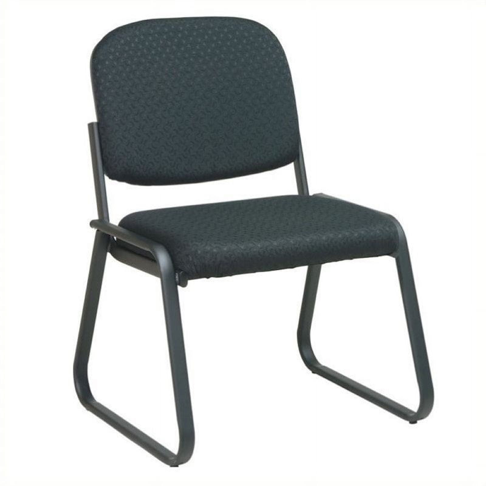 Scranton & Co Deluxe Sled Base Guest Chair in Trinket Ebony - Walmart ...