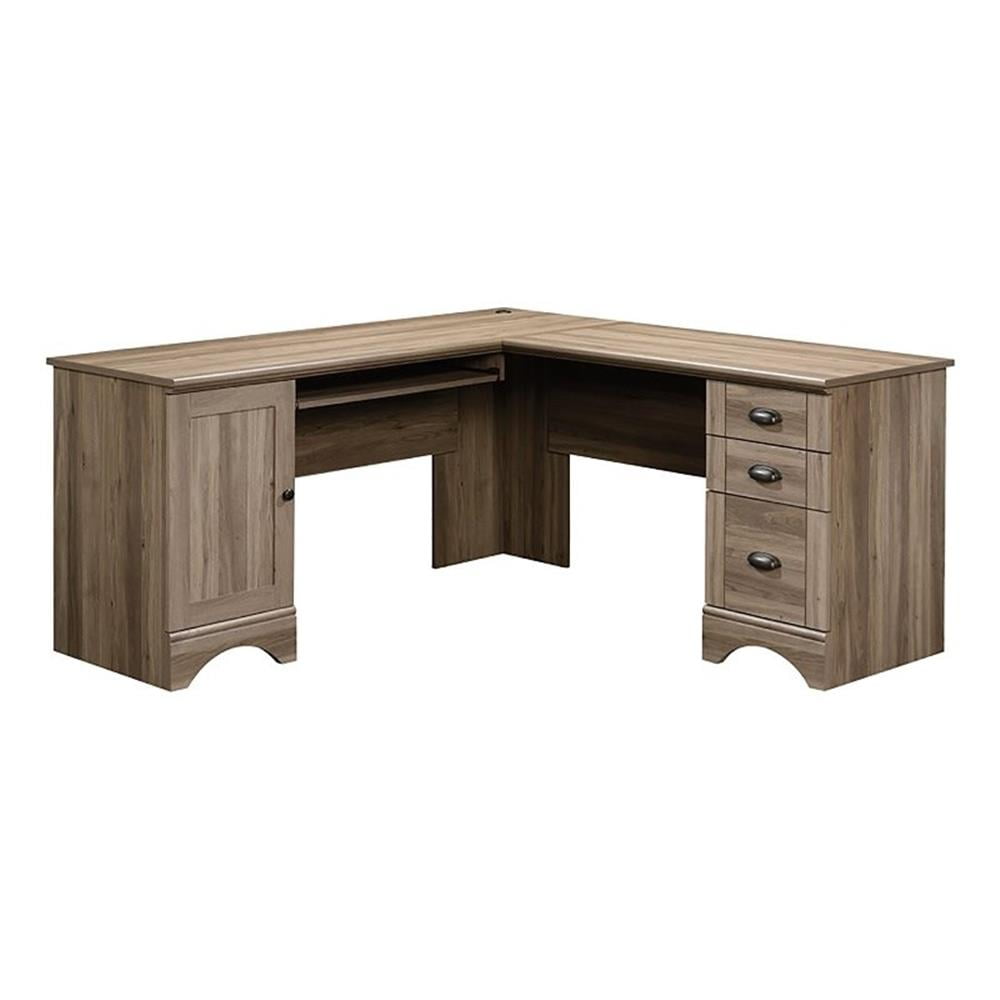 Scranton & Co L-Shaped Contemporary Engineered Wood Computer Desk in ...