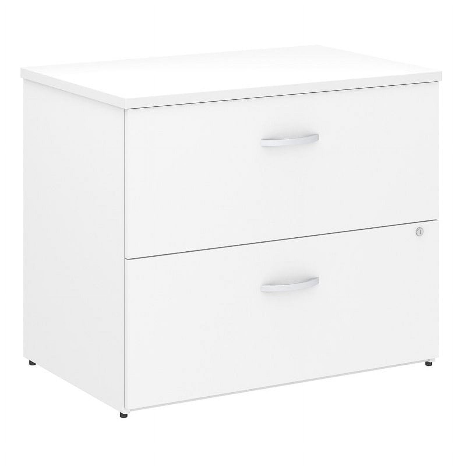 Scranton & Co Lateral File Cabinet in White - Walmart.com