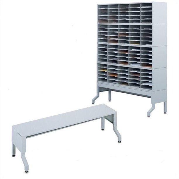 Scranton & Co Metal Satellite Mail Station Base in Gray - Walmart ...