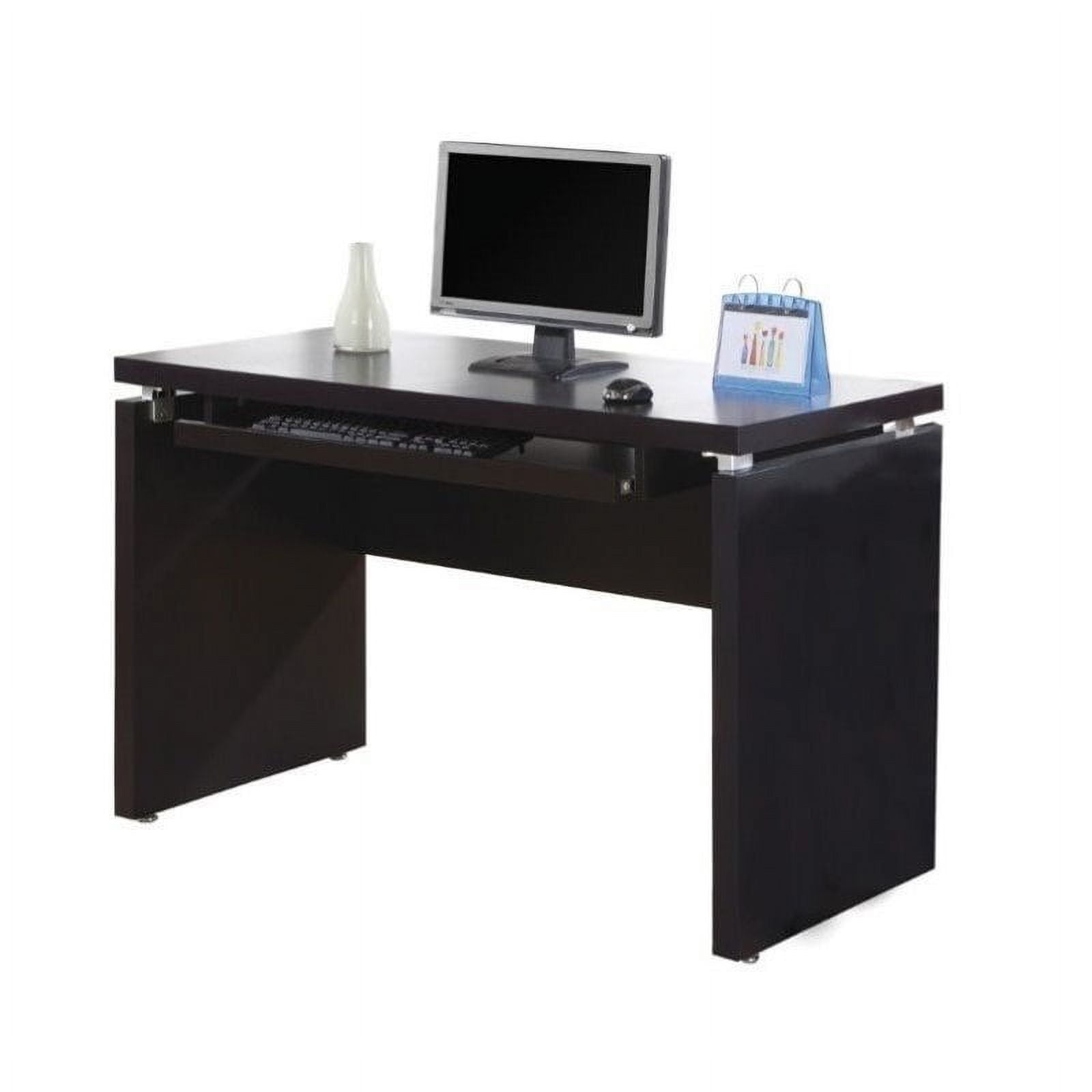 Scranton & Co Wood Computer Credenza Desk in Cappuccino - Walmart.com