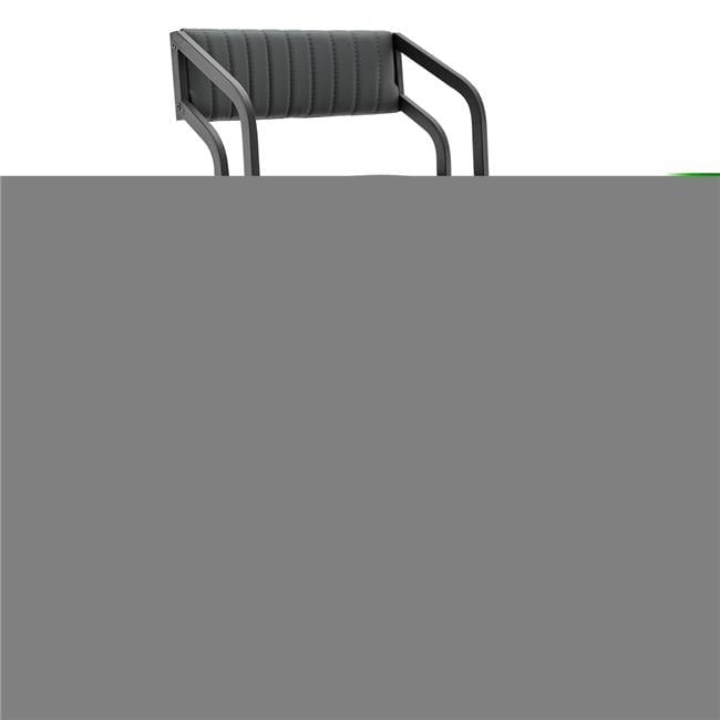 Scranton Swivel Modern Metal & Slate Grey Faux Leather Bar & Counter ...