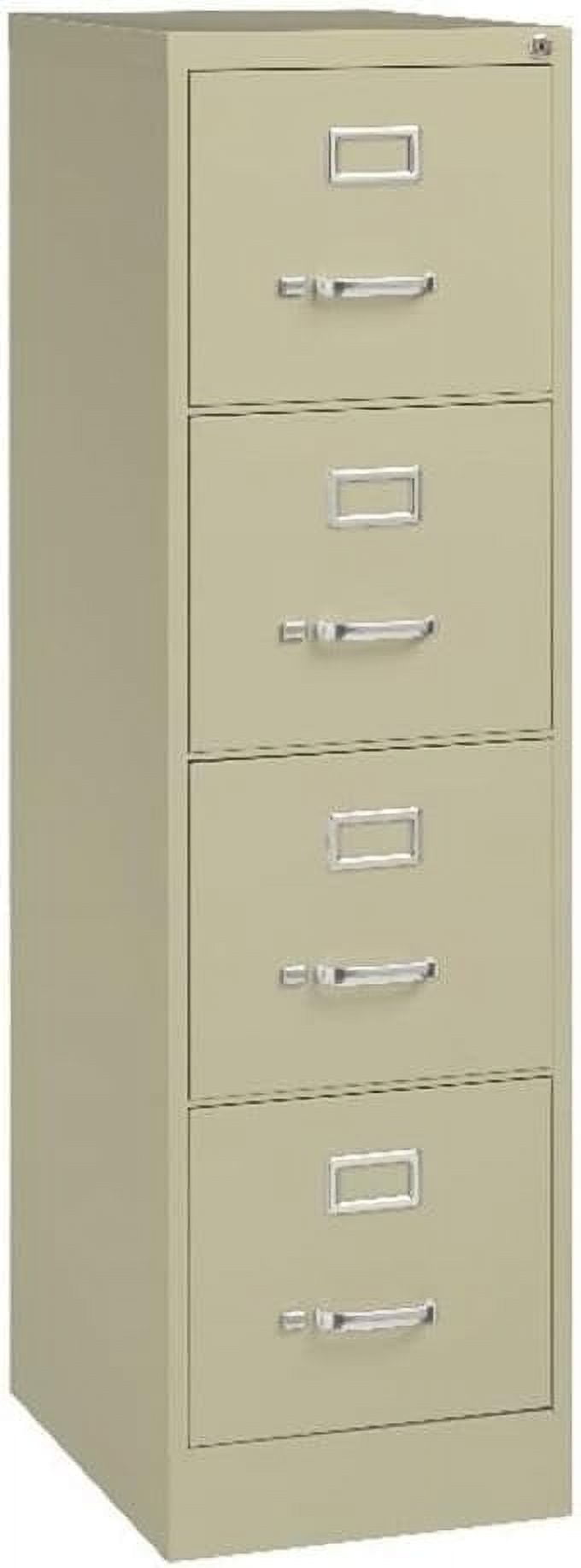 Scranton and Co 22" Deep 4 Drawer Letter File Cabinet in Putty, Fully ...