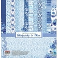 ScrapBerry's Rhapsody In Blue Paper Pack 12"X12" 8/Pkg-6 Double-Sided ...