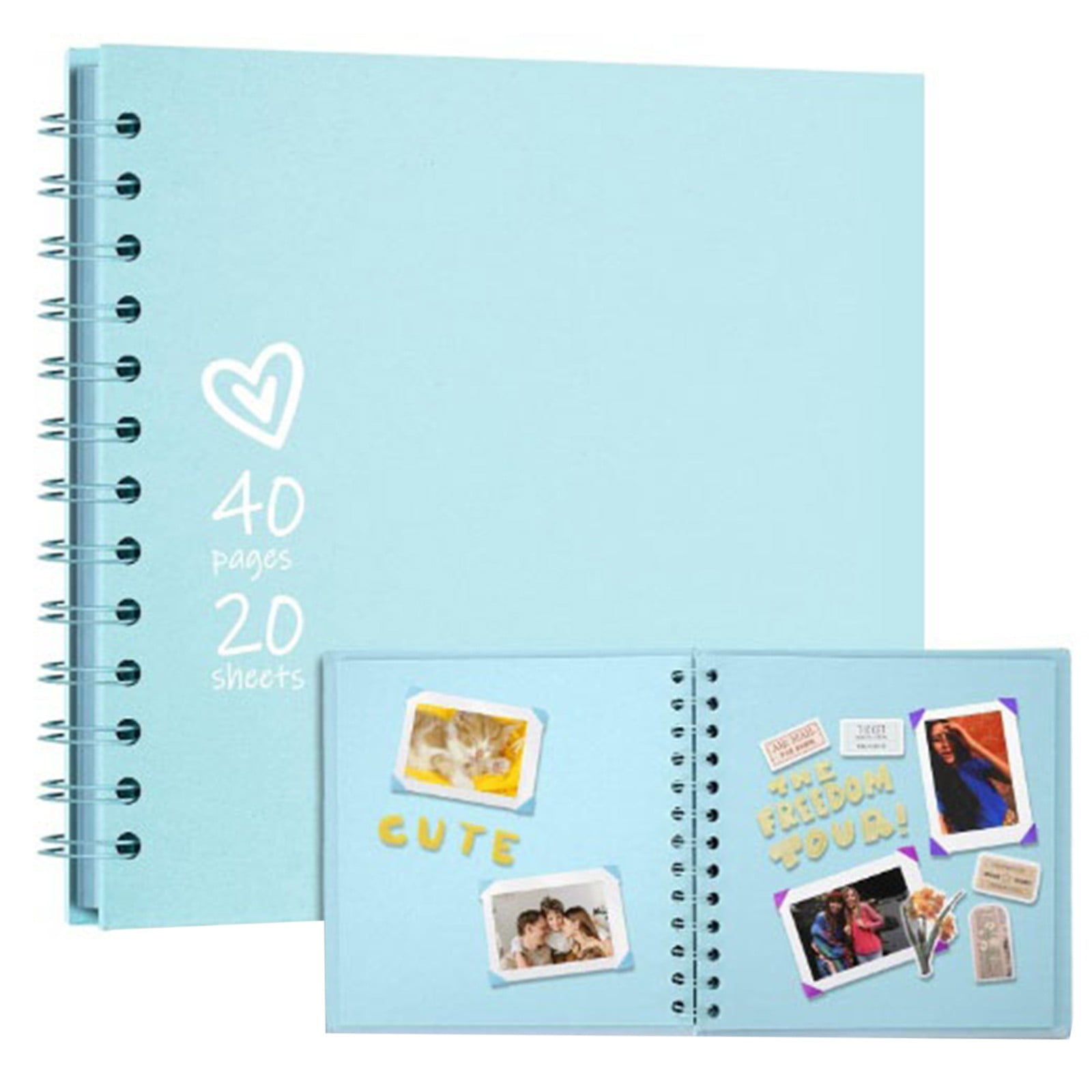 Scrapbook, 8 x 8 Inches Scrapbook Albums With 80 Pages, DIY Memory ...