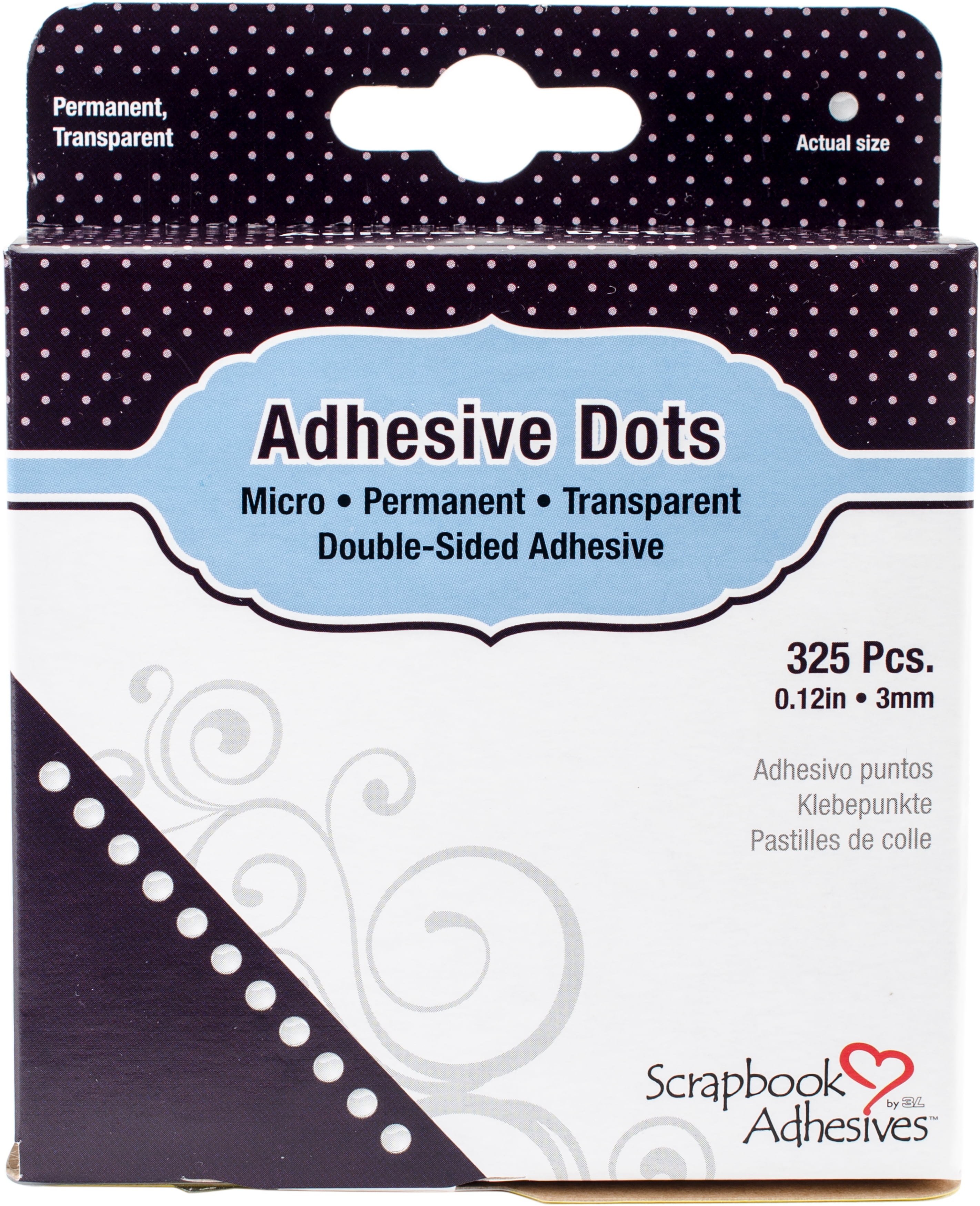Scrapbook Adhesives Micro Adhesive Dots 325/Pkg-.12" - Walmart.com